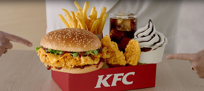 Bon plan KFC Méga Box édition limitée : 5€ les 5 produits
