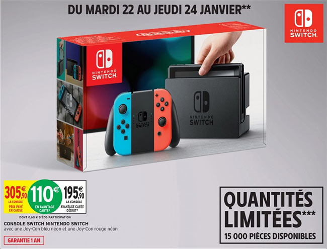 Promo Intermarché : Nintendo Switch à 195,90€ (-110€ fidélité) | Forum ...