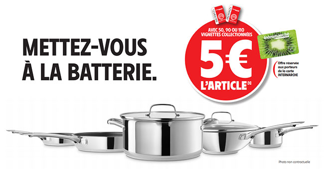 Vignettes Intermarché MasterChef : Poêles, casseroles ... à 5€