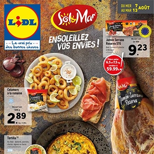 Catalogue Lidl "Sol & Mar" du 7 au 13 août 2019