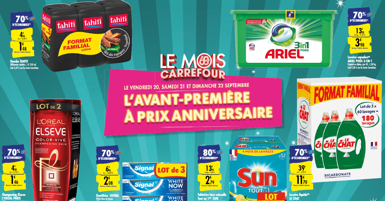Avant-première Mois Carrefour : Jusqu’à 80% de remise fidélité