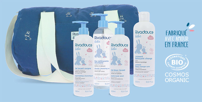 Jeu Rivadouce Bébé : 1 an de produits et 15 kits week-end à gagner