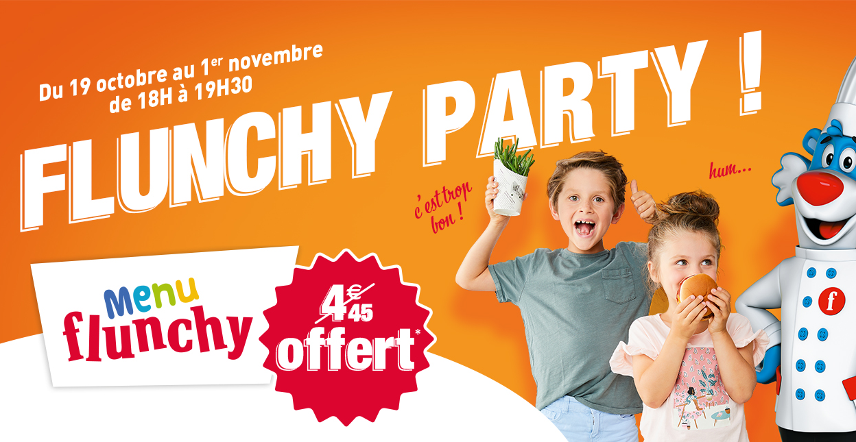 Flunch : Menu enfant offert tous les jours de 18h à 19h30