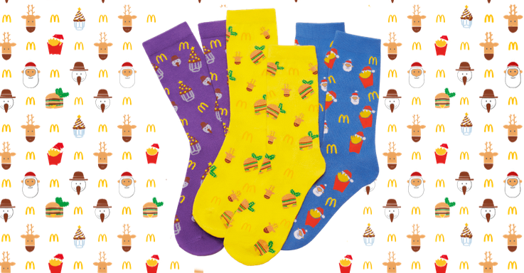 McDo : Chaussettes Xmas Socks à 1€ avec menu Maxi Best-of