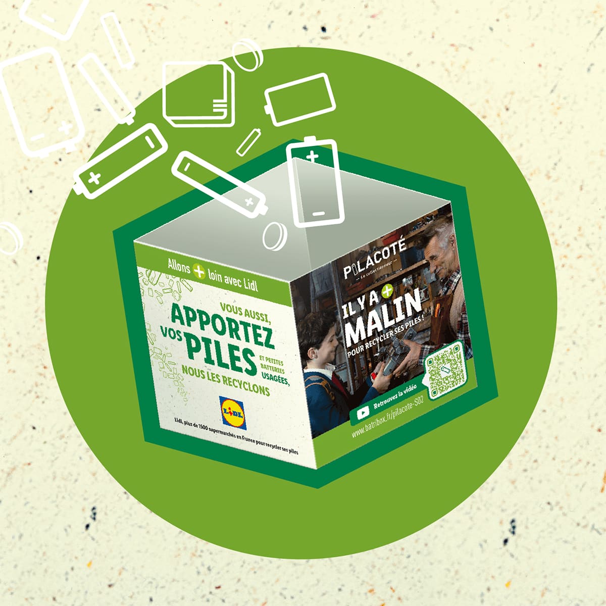 Lidl Pilacoté : Boîte de collecte à piles gratuites (en magasin)