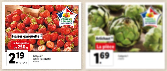 Lidl : Fraises Gariguette en barquette de 250g à 2,19€