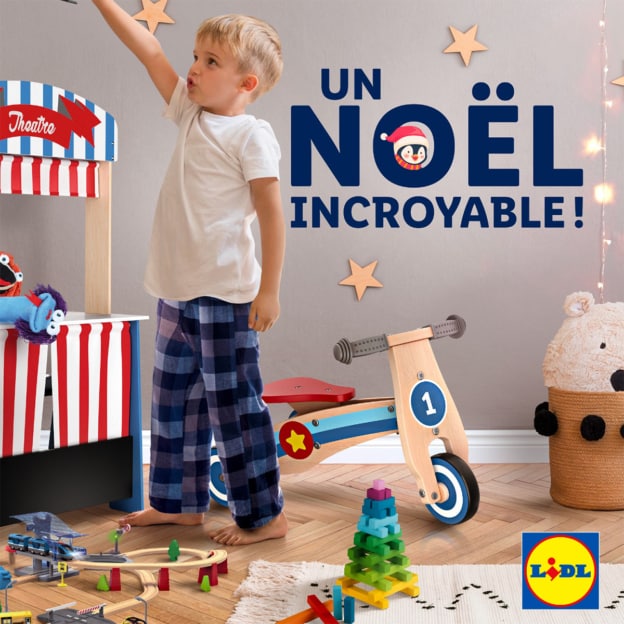 Catalogue de Noël Lidl : Des jouets en bois Playtive à petits prix