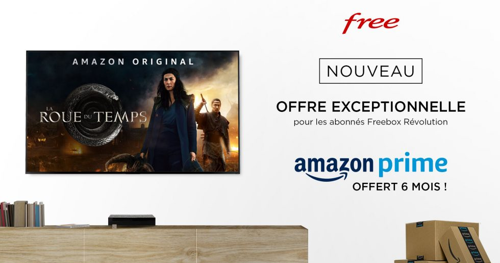 Freebox Révolution Free : Amazon Prime gratuit pendant 6 mois