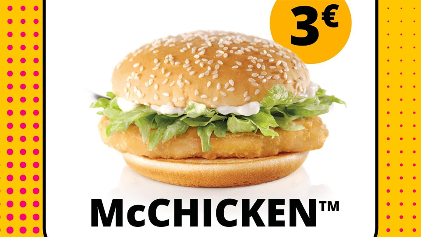Bon plan McDo : McChicken à 3€ seulement aujourd'hui