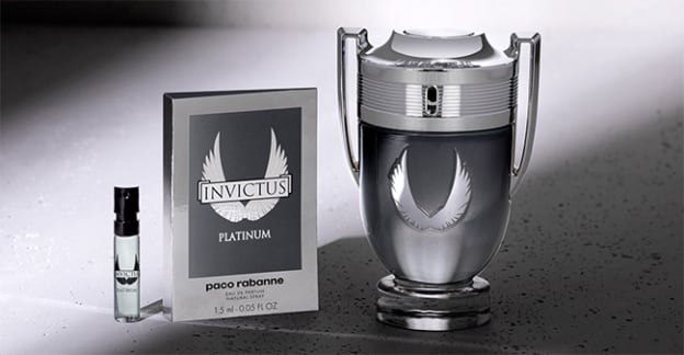 Échantillons gratuits du parfum Invictus Platinum Paco Rabanne