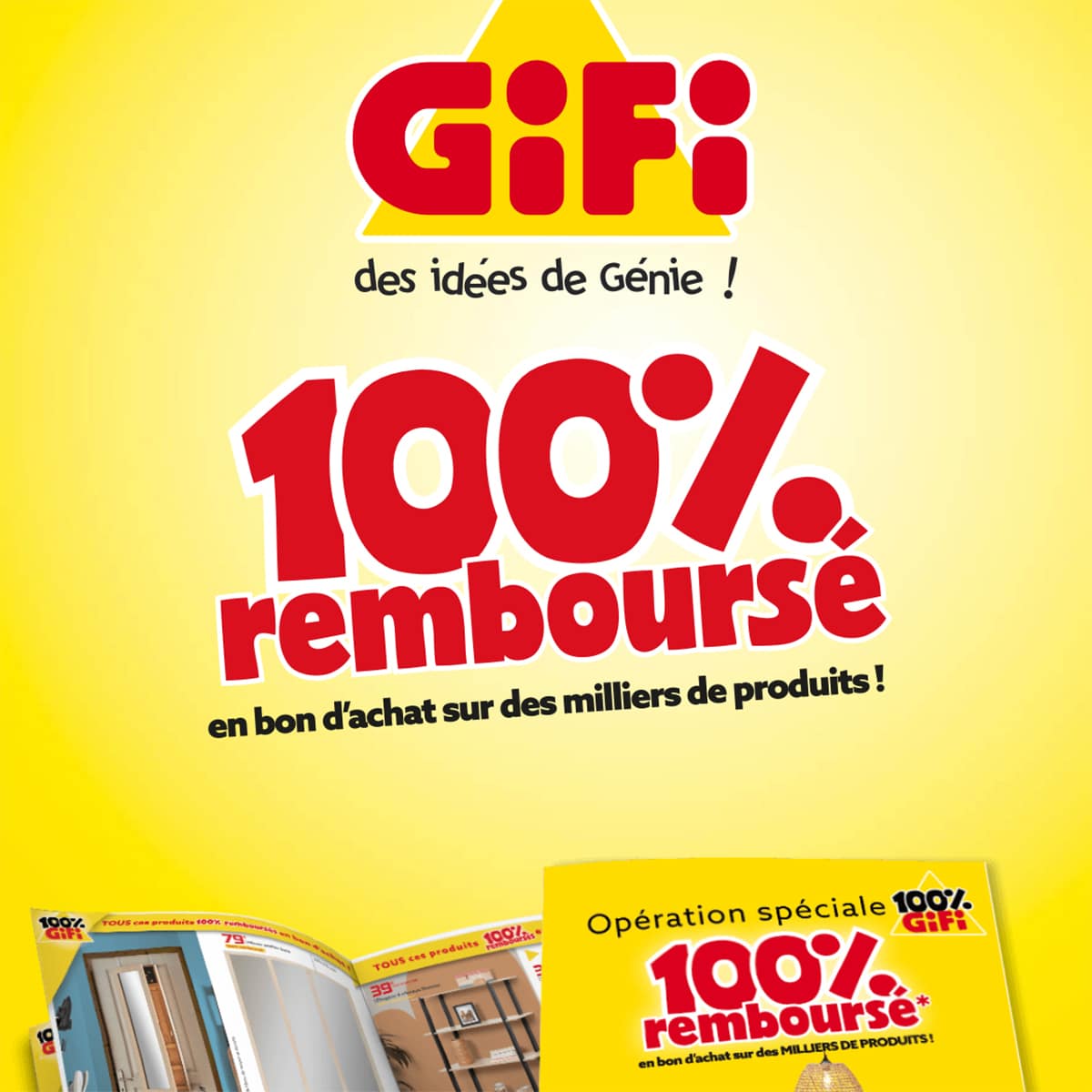 L'offre choc de GiFi : Des milliers de produits 100% remboursés