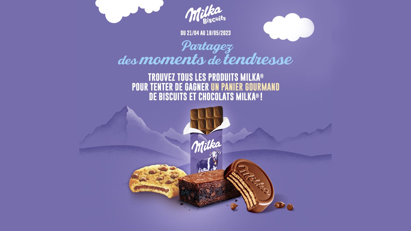 Jeu Ma Vie en Couleurs : 10 paniers gourmands Milka à gagner