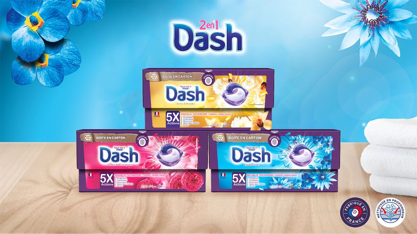 Test Dash : 3'500 packs de capsules de lessive PODS gratuits