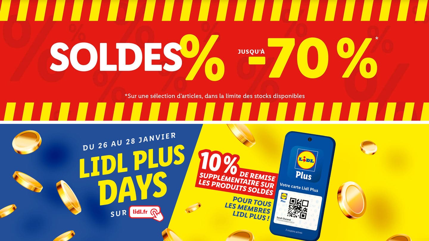 Code promo Soldes Lidl : Jusqu'à -70% + 10% de remise en plus