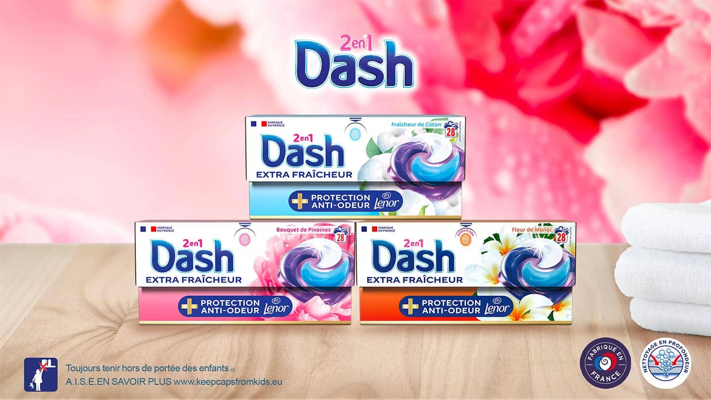 Test Dash : 8'000 boîtes de capsules de lessive PODS gratuites