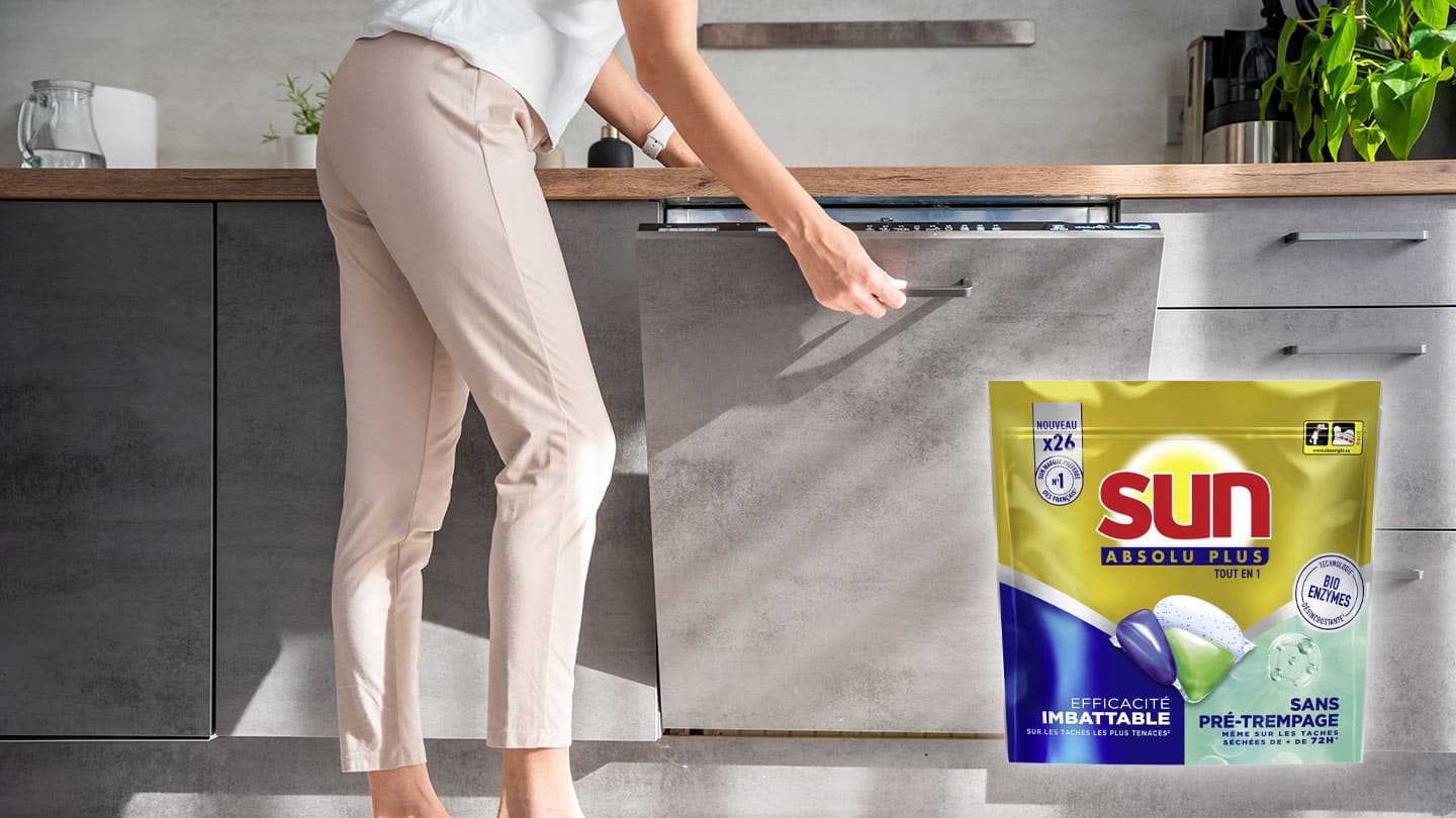 Test SUN Absolu Plus : 3'750 packs de capsules lave-vaisselle gratuits
